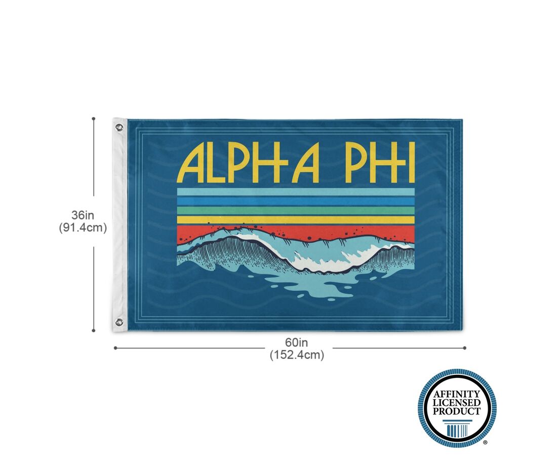 Organizations :: Sororities :: Alpha Phi :: Alpha Phi - Large Wall Flag ...