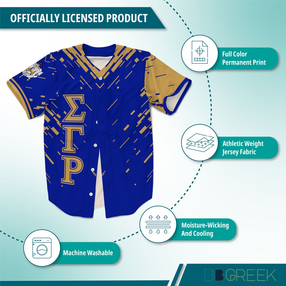Organizations :: Sororities :: Sigma Gamma Rho :: Sigma Gamma Rho - Baseball Jersey - Classic - 1922