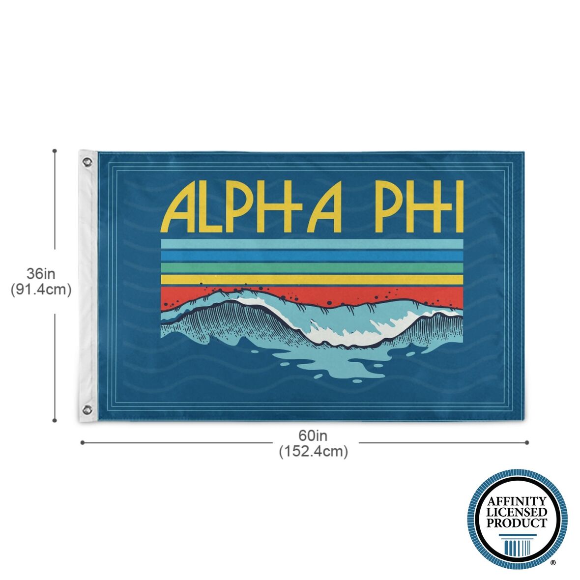 Organizations :: Sororities :: Alpha Phi :: Alpha Phi - Large Wall Flag ...